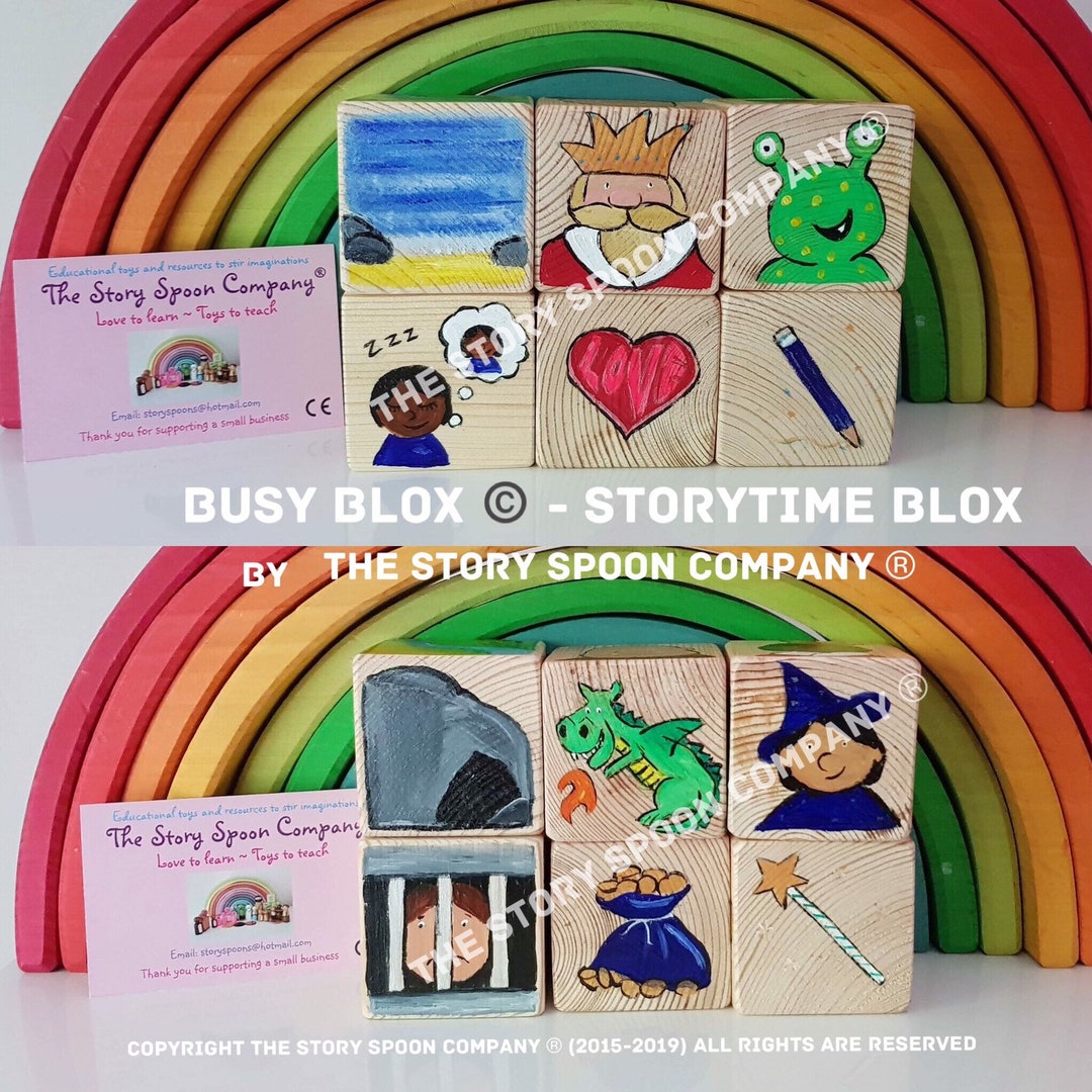 Story Blox. Storytime. Story Cube. Story Block. Wooden Toys. Montessori ...