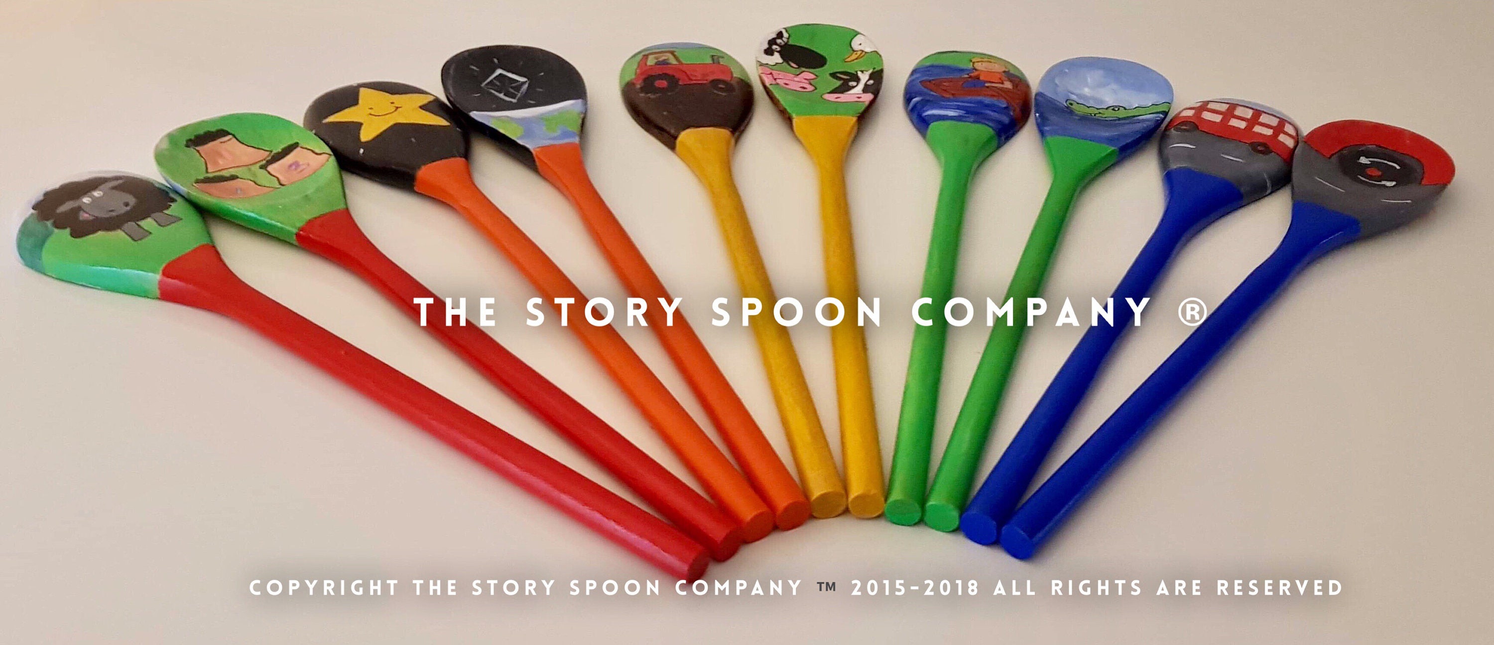 Rainbow Rhyme Song Spoons. Story Spoons. Nursery Rhymes. Song - Etsy