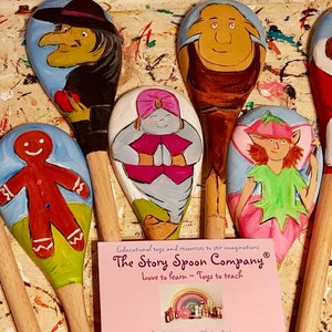 Fairytale Story Spoons childrens wooden toy waldorf | Etsy