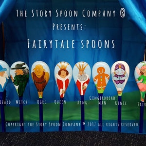 Fairytale Story Spoons Childrens Wooden Toy Waldorf Montessori ...