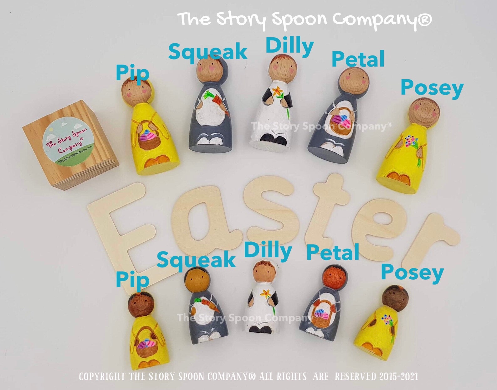 Easter Peg Dolls. Chick. Rabbit. Lamb. Bunny. Easter. Spring. | Etsy