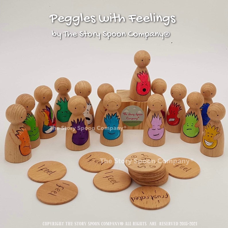 Peggles With Feelings. Emotion Peg Dolls. Emotions. Emotional Literacy ...