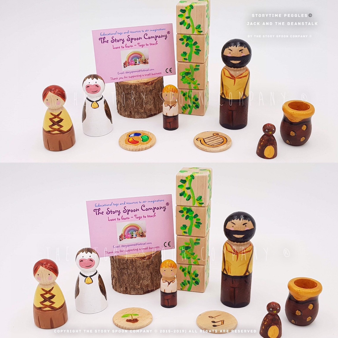 Jack and the Beanstalk Small World Childrens Wooden Toy | Etsy