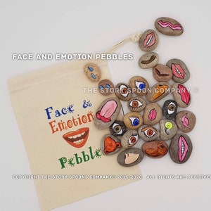 Face & Emotion Stones - Emotional - Happy - Sad - Confused - Angry ...