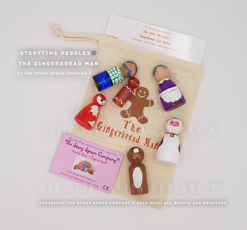 Peg Dolls. the Gingerbread Man. Story Props. Early Years. | Etsy UK