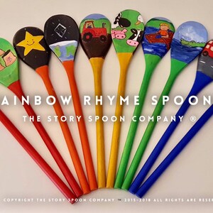 Rainbow Rhyme Song Spoons. Story Spoons. Nursery Rhymes. Song Spoons ...
