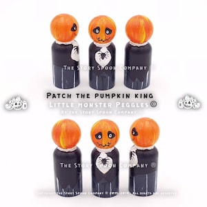 Halloween Peg Dolls - Witch, Mummy, Frankenstein, Vampire, Jack O ...