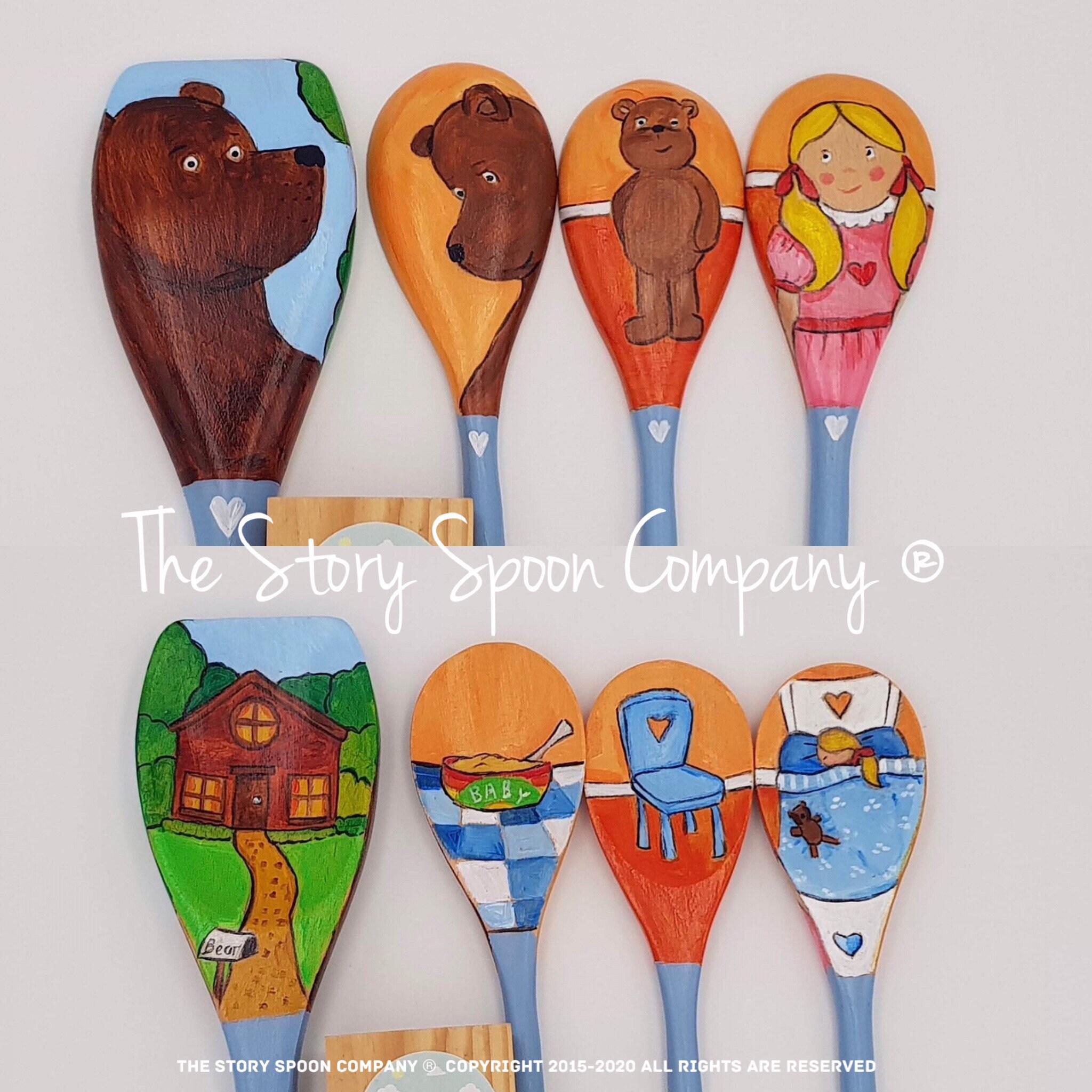Goldilocks and the Three Bears Story Spoons Goldilocks | Etsy