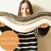 3 Colors Blanket Knitting PATTERN, Simple Beginner Blanket Knitting ...