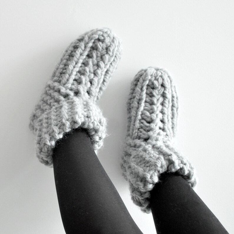 Chunky Bootie Knitting PATTERN Beginner Knitting Pattern | Etsy