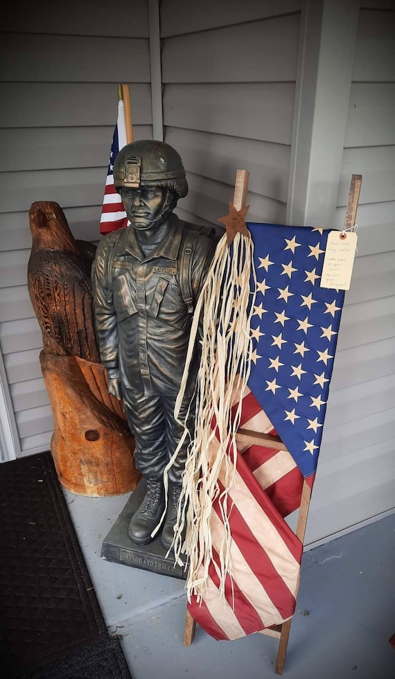 American Flag Ladder 4 Foot Tall - Etsy