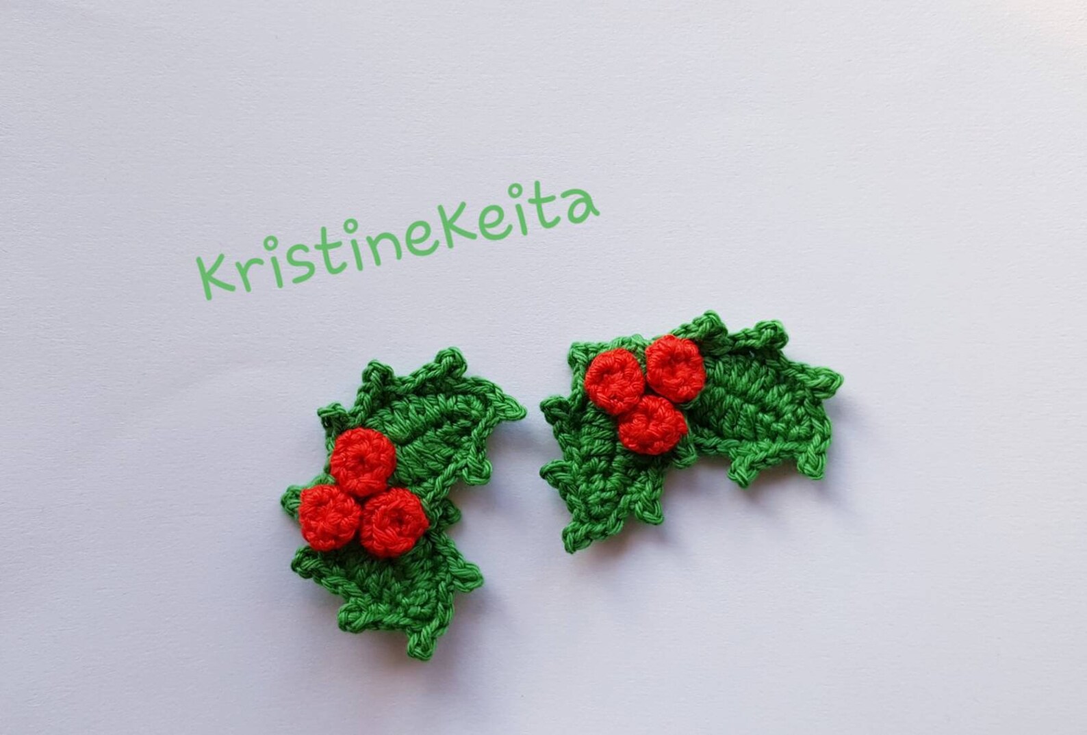 Crochet Holly Berryholly Berry Appliquesholly Berry | Etsy UK