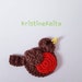 Robin Applique,crochet Christmas Robin Applique,robin Motif ...