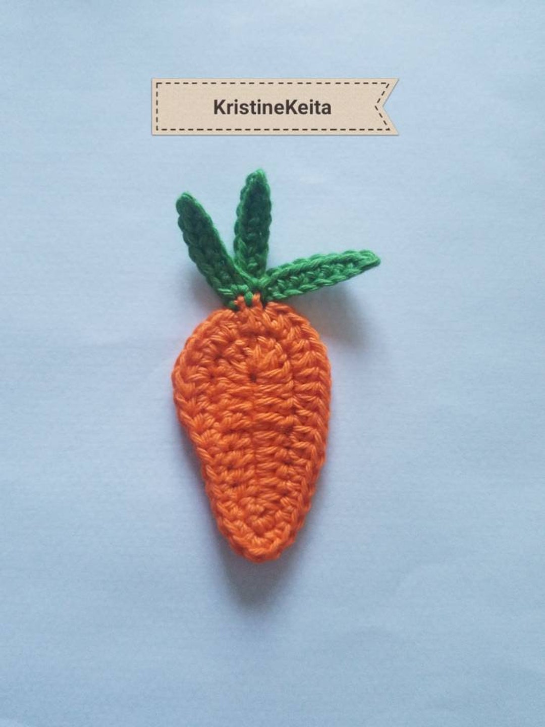 Carrot Applique,crochet Carrot Applique,cotton Carrot Motif,easter ...