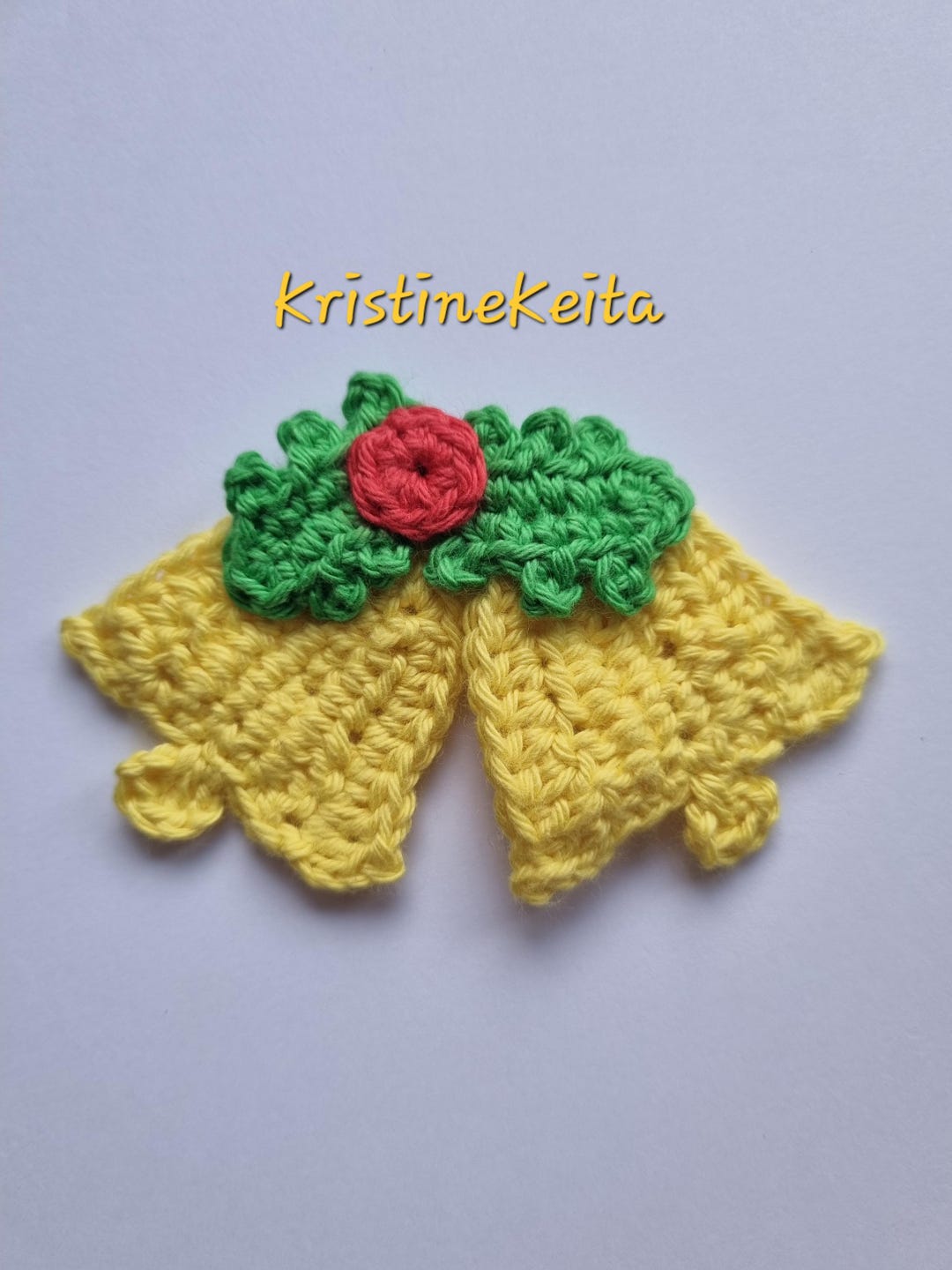 Crochet Bells Applique,crochet Christmas Applique, Jingle Brlls Motif ...