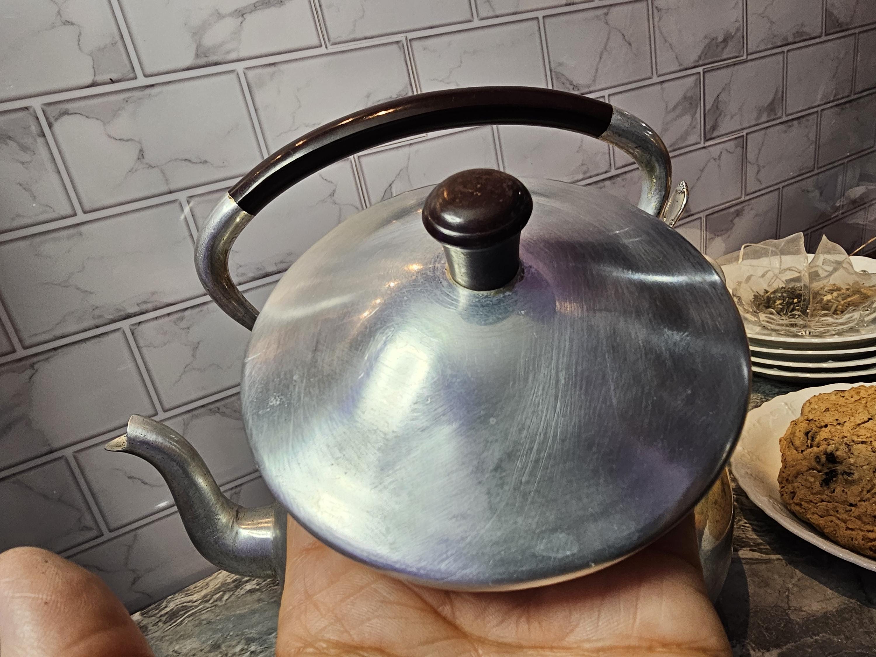 German 1920's Tea Kettle With an Elegant Arched Handle. No Leaks. Ready ...