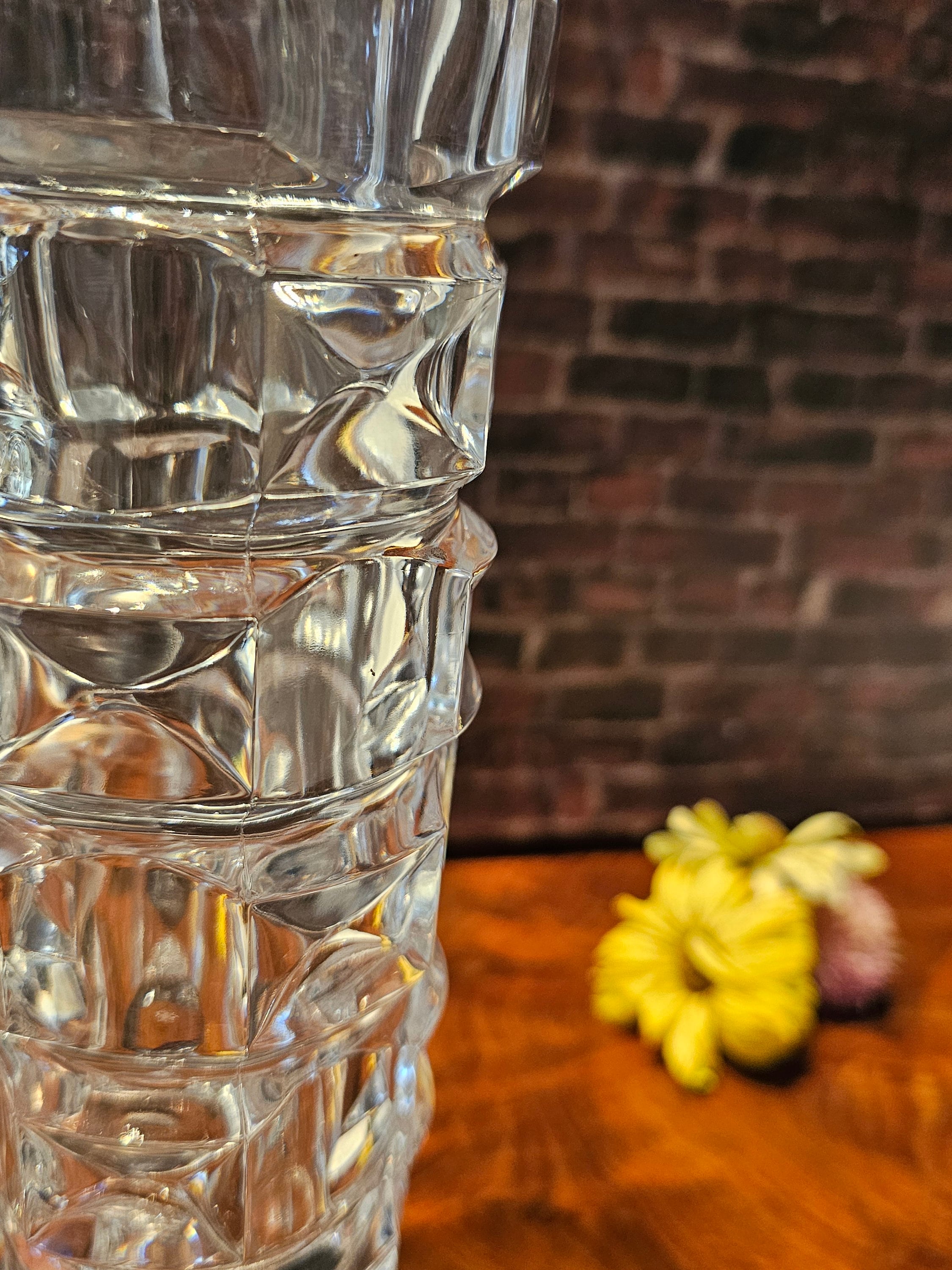 Vintage Crystal Vase. Ancenis Design by Jg.durand. Heavy Weight. Great ...