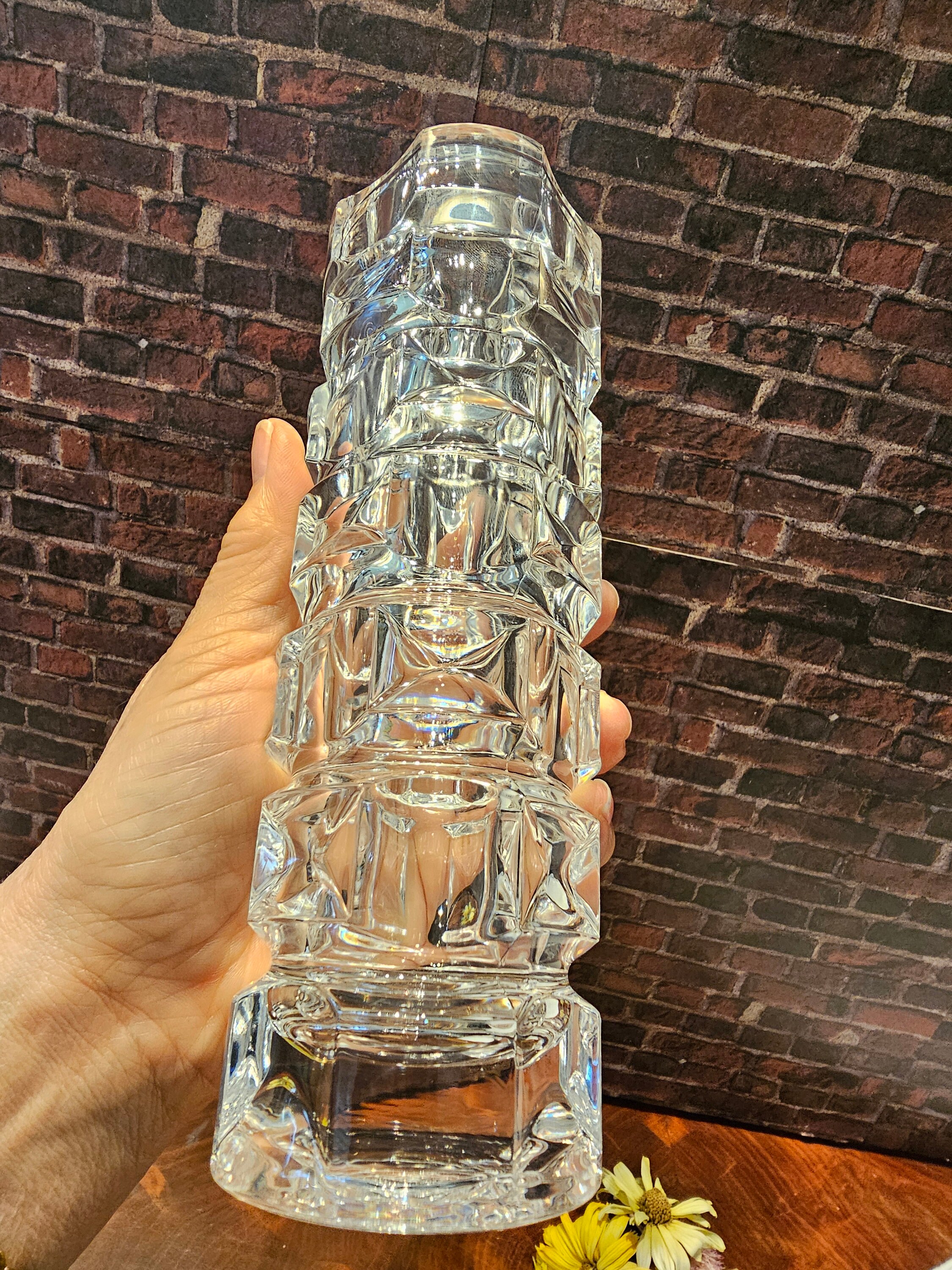 Vintage Crystal Vase. Ancenis Design by Jg.durand. Heavy Weight. Great ...