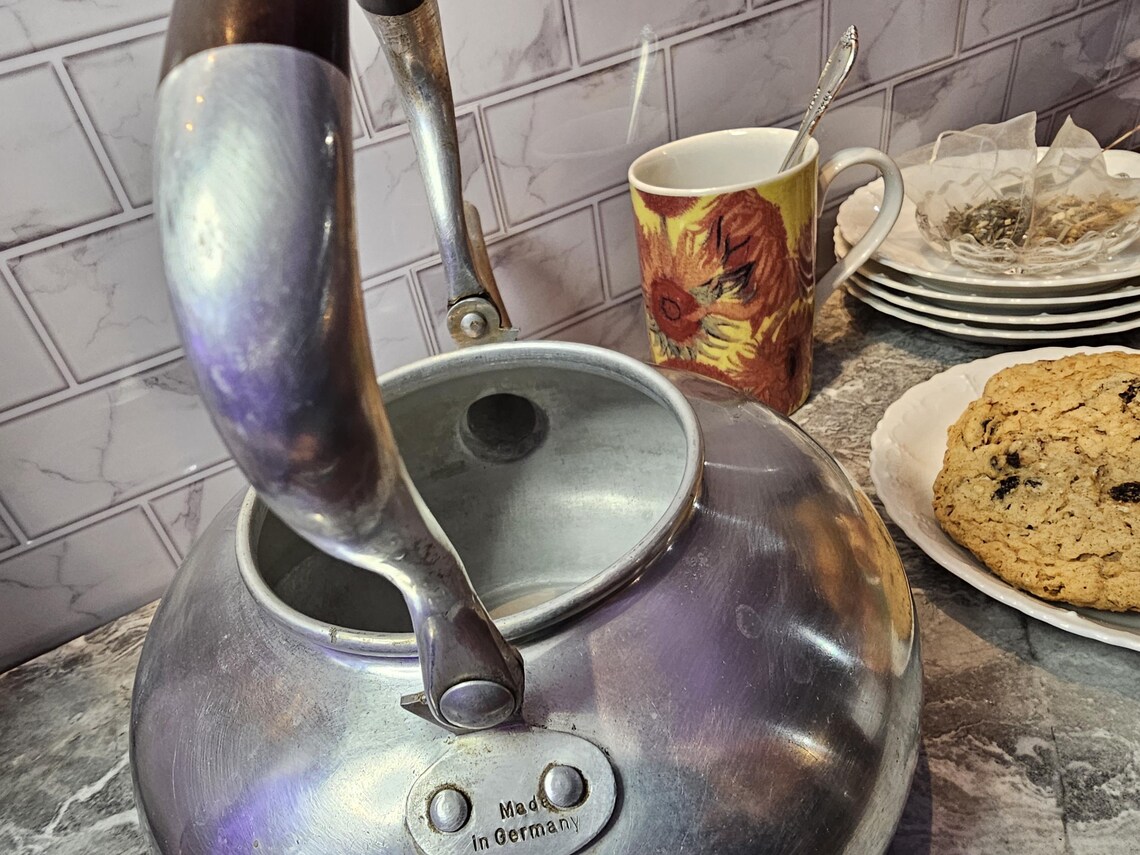 German 1920's Tea Kettle With an Elegant Arched Handle. No Leaks. Ready ...