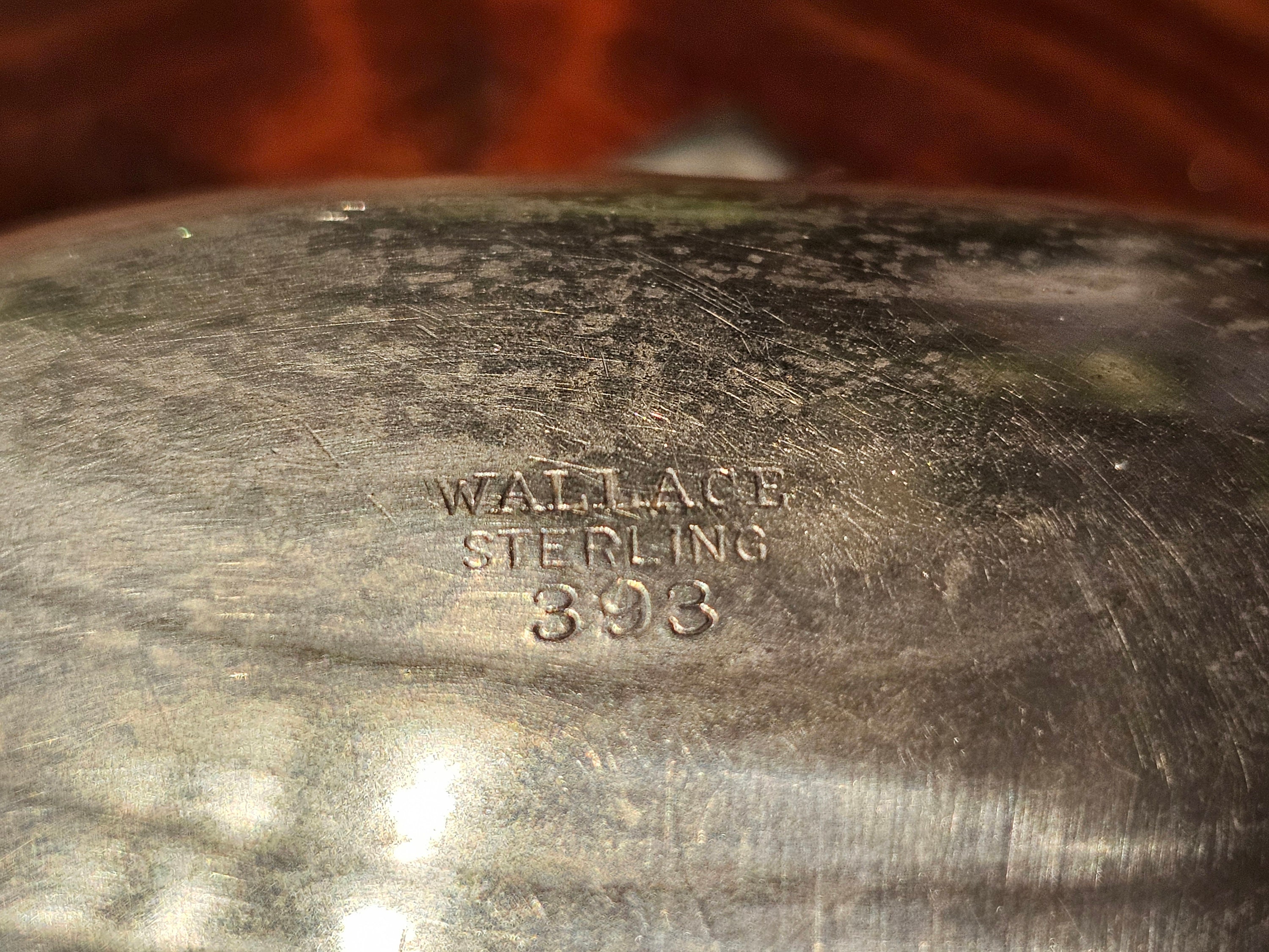 Sterling Silver Clam Shell Dish With Ball Feet. Bowl Made by Wallace ...