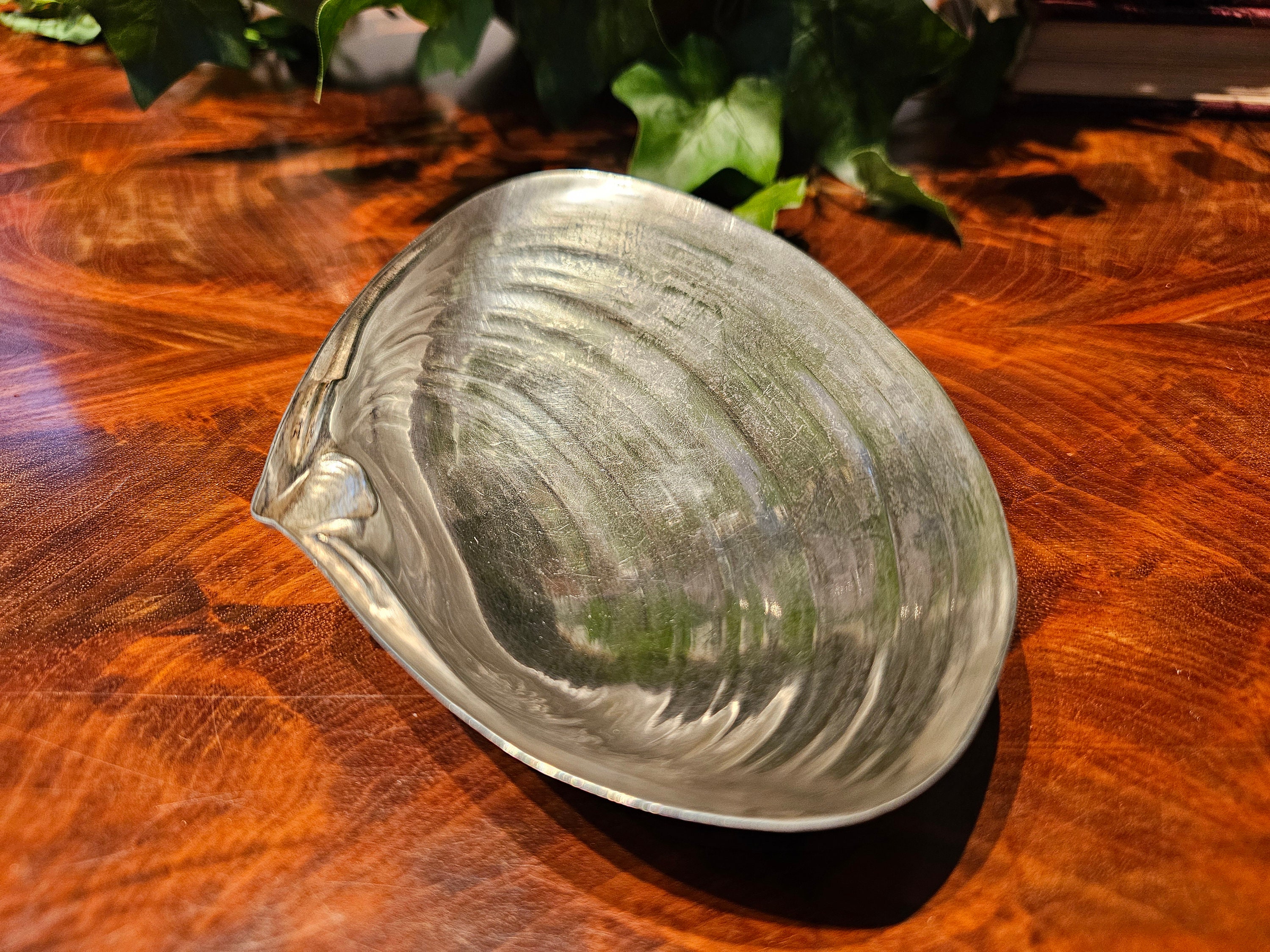 Sterling Silver Clam Shell Dish With Ball Feet. Bowl Made by Wallace ...