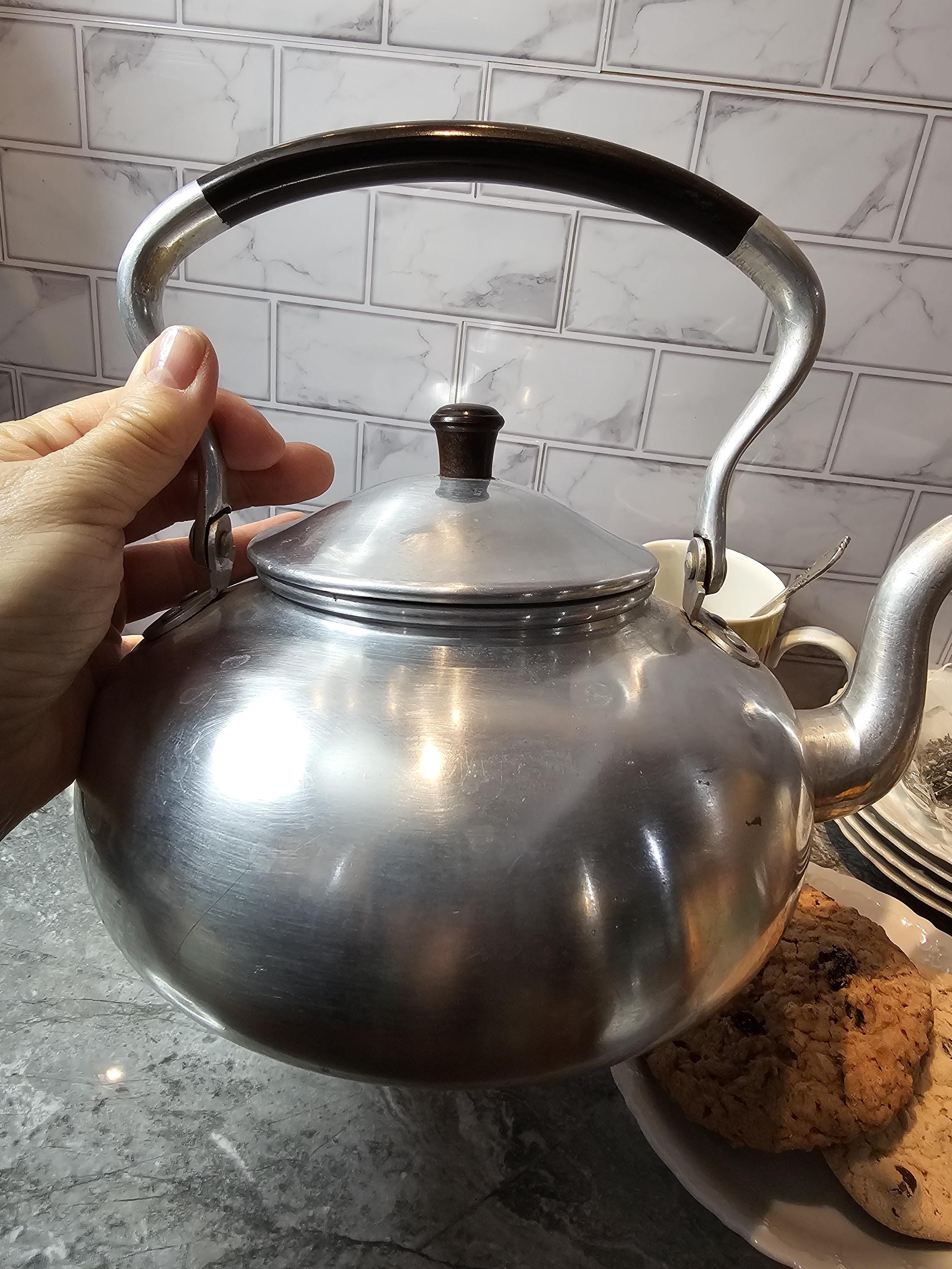 German 1920's Tea Kettle With an Elegant Arched Handle. No Leaks. Ready ...