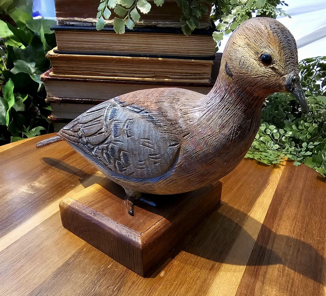 Wood Carving of Morning Dove Bird. RR Christy. Signed Original Artwork ...