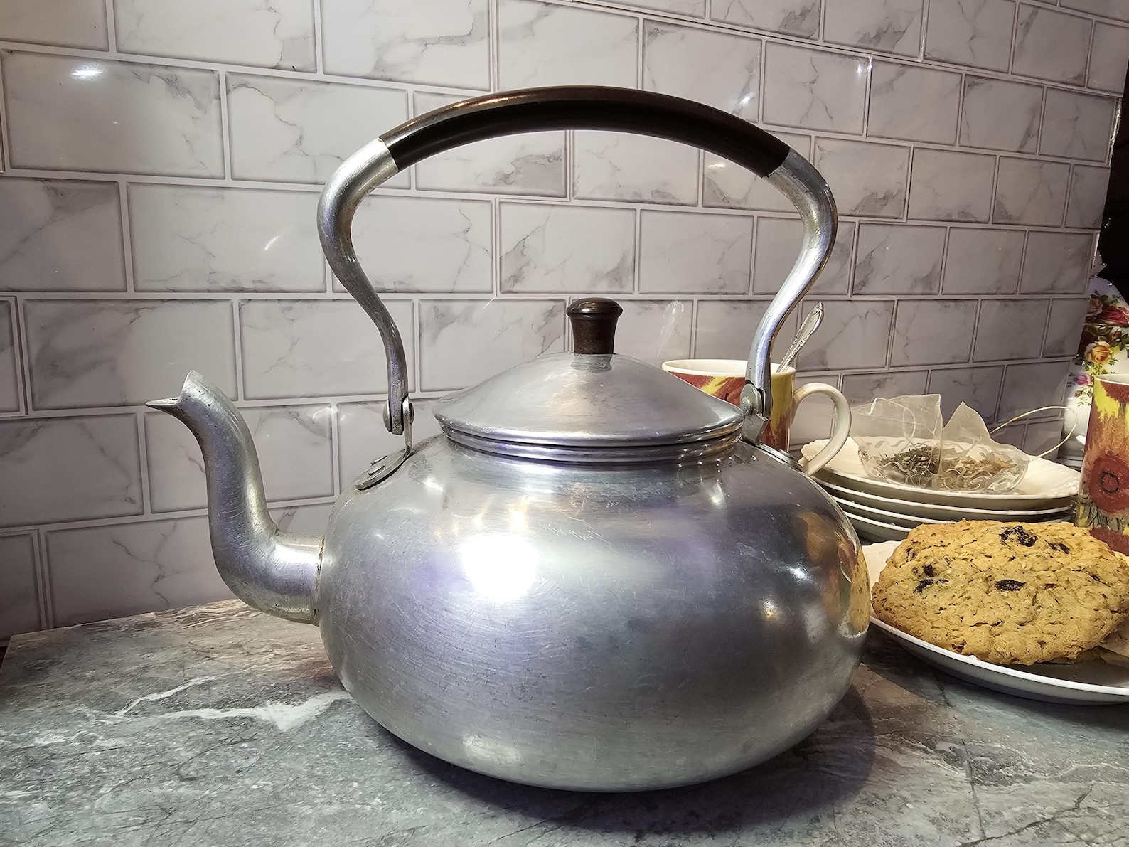 German 1920's Tea Kettle With an Elegant Arched Handle. No Leaks. Ready ...