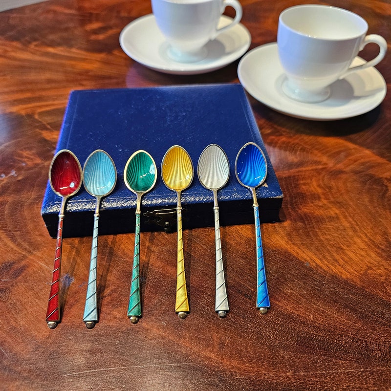 Enamel Spoons - Etsy