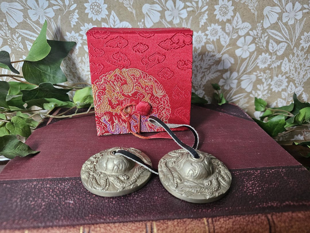 Vintage Tingshas Brass Bell. Healing, Meditation, Calming Sounds. Comes ...