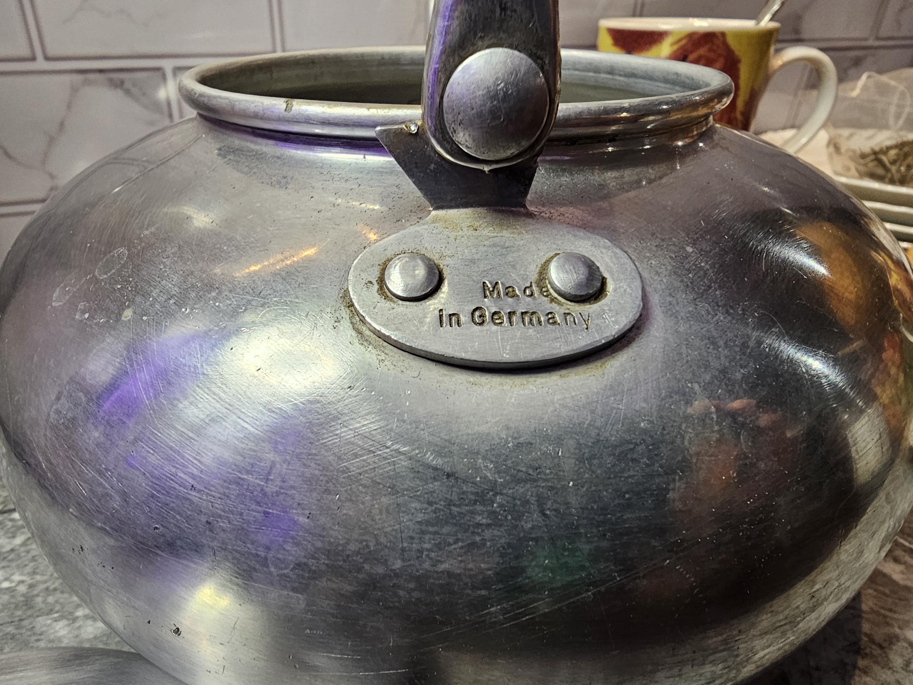 German 1920's Tea Kettle With an Elegant Arched Handle. No Leaks. Ready ...