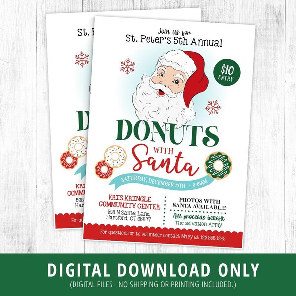 Donut Invitation - Etsy