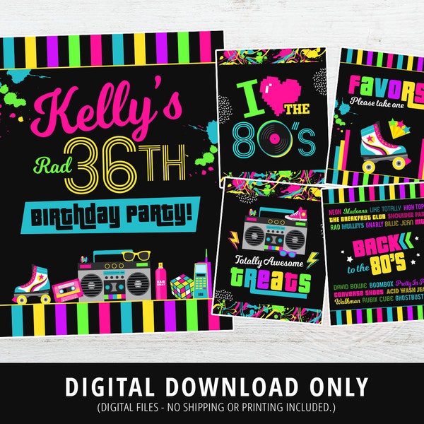 80s Party Decoration - Etsy