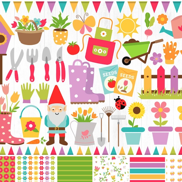 Spring Clipart - Etsy