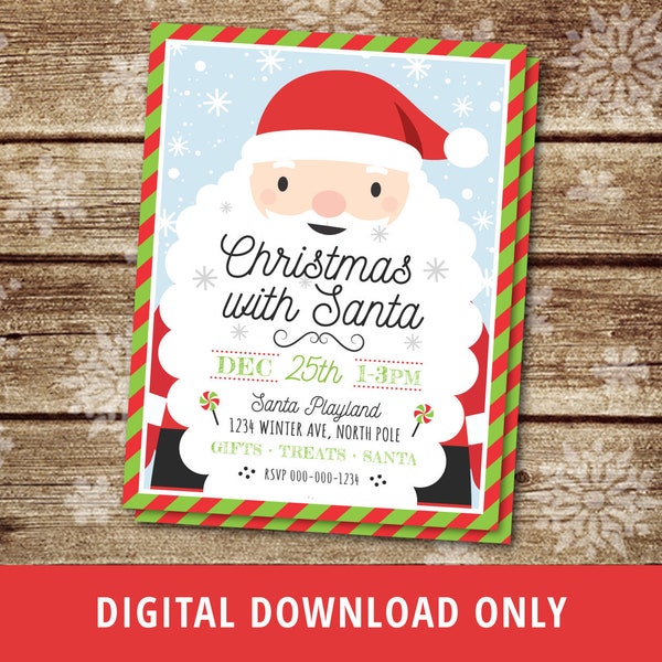 Santa Invite - Etsy