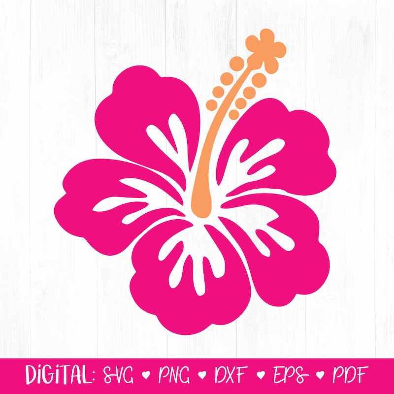 Hibiscus Cutting File - Etsy