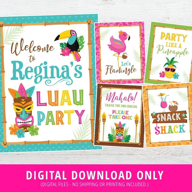 Hawaiian Party Decor - Etsy