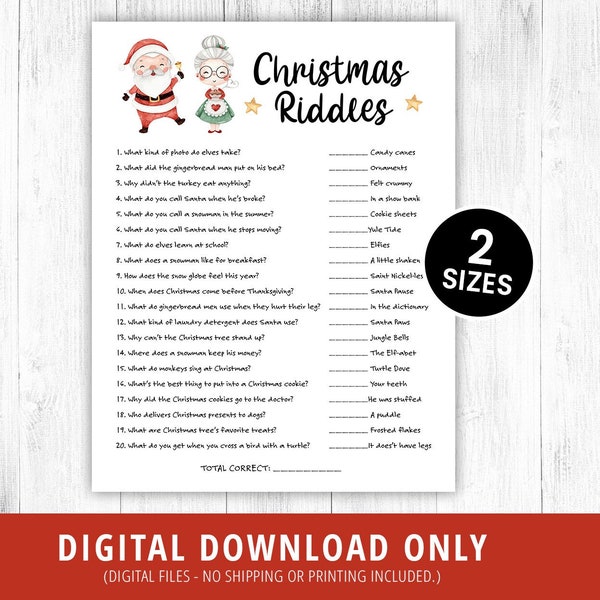 Christmas Party Game - Etsy