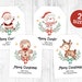 Christmas Gift Tags Printable Christmas Thank You Tag Santa - Etsy