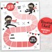 Printable Ninja Reward Chart, Ninja Reward Chart Kids, Ninja Behavior ...