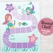 Printable Mermaid Reward Chart, Mermaid Reward Chart Kids, Mermaid ...