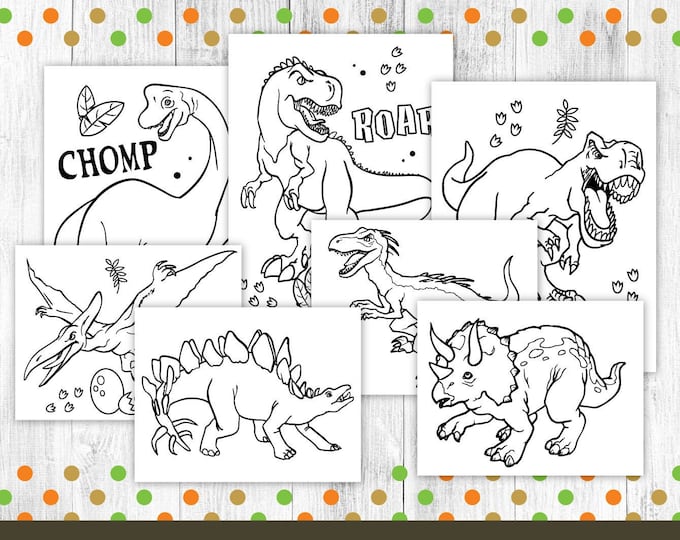 Dinosaur Coloring Pages for Kids, Dinosaur Printables, Dinosaur ...