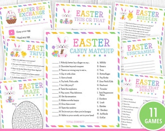 Easter Games Bundle Printable, Easter Activities, Easter Party Games ...