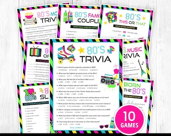 50s Games Bundle Printable, 50s Activities, 50s Party Games, 50s Trivia ...