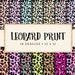Leopard, Cheetah Print Seamless Digital Paper, Set of 18 Animal Print ...