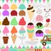 120+ Ice Cream Clipart, Build Your Own Ice Cream Cone Clip Art Set ...
