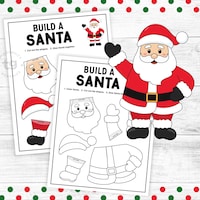 Build Your Own Santa Claus Laser Cut Digital File | Cute Santa Claus ...