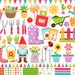 140 Garden Clipart, Spring Clipart Bundle, Gardening Clipart, Flower ...