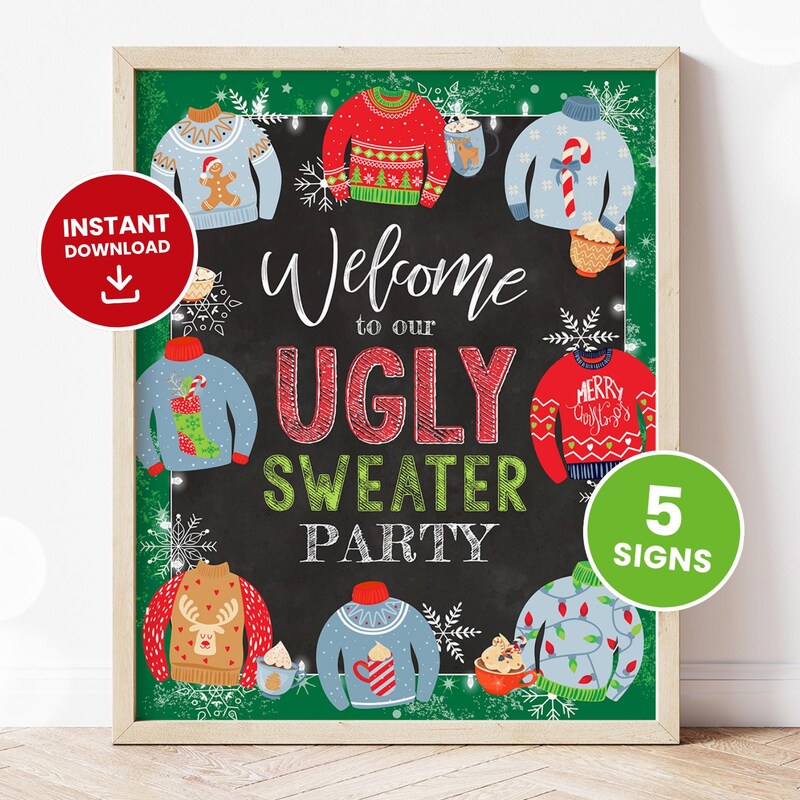 Tacky Sweater Party Decor - Etsy