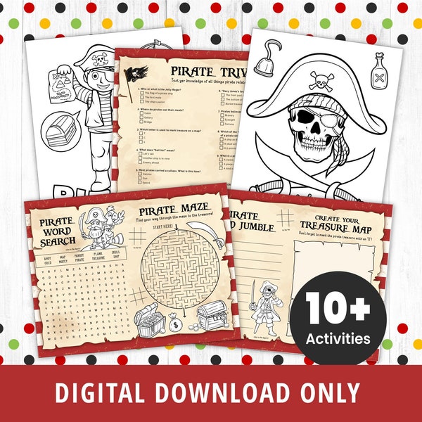 Pirate Activities - Etsy